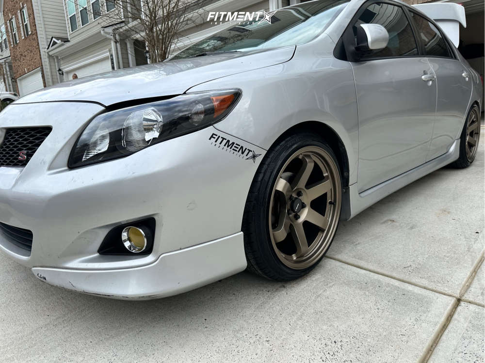 2010 Toyota Corolla S with 18x9.5 AVID1 Av6 and Vercelli 225x40 on ...