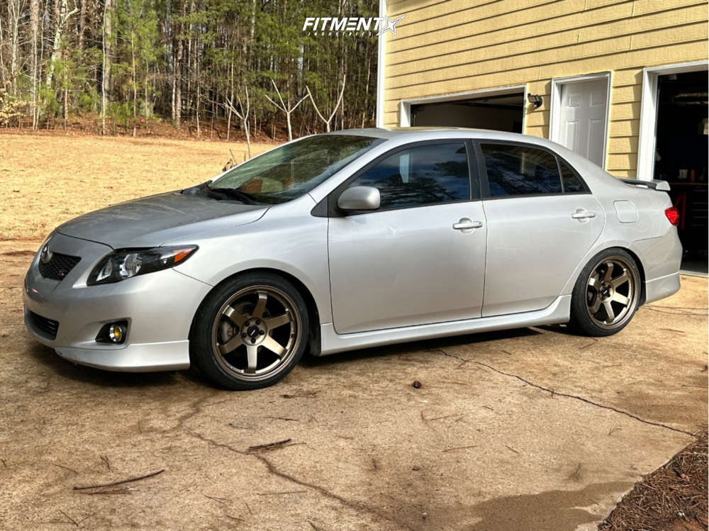 2010 Toyota Corolla S with 18x9.5 AVID1 Av6 and Vercelli 225x40 on ...