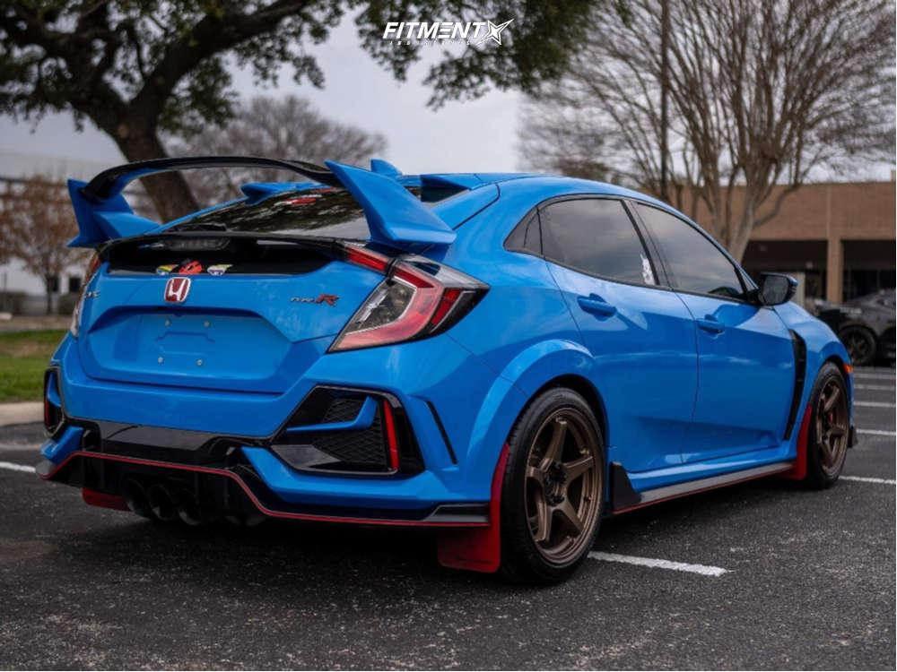 2020 Honda Civic Type R with 18x9.5 Enkei Ts-5 and Michelin 255x40 on ...