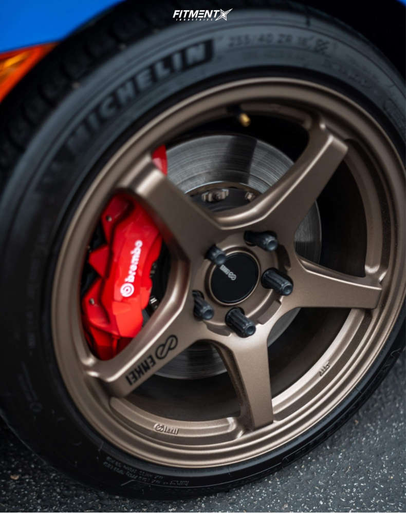 2020 Honda Civic Type R with 18x9.5 Enkei Ts-5 and Michelin 255x40 on ...