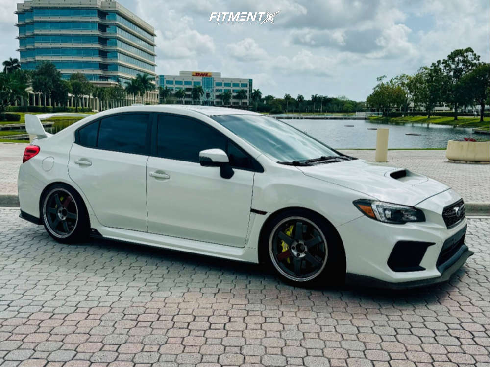 2018 Subaru WRX STI Limited with 18x9.5 Volk Te37 and Continental ...