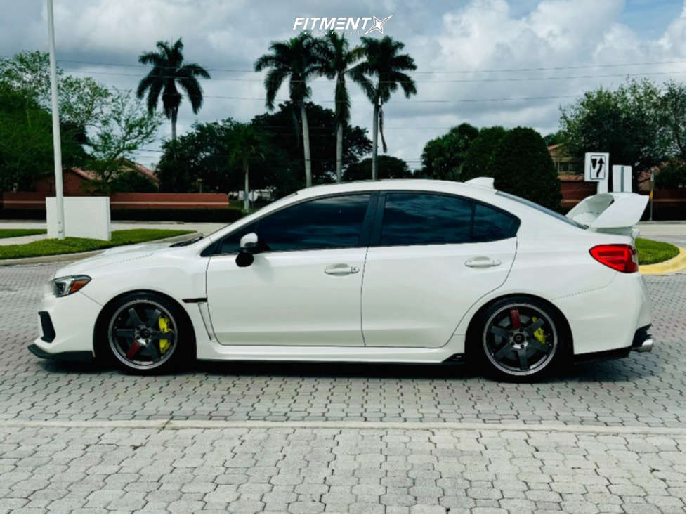 2018 Subaru WRX STI Limited with 18x9.5 Volk Te37 and Continental ...