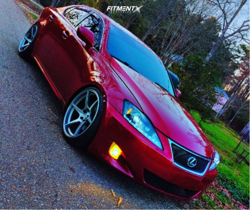 2008 Lexus IS250 Base with 19x9.5 Anovia Titan and Continental 235x35 ...