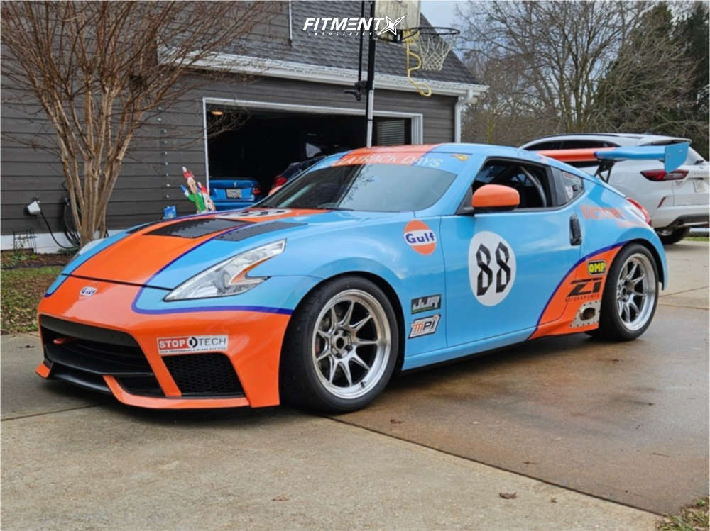 2009 Nissan 370Z Touring with 18x10.5 Konig Countergram and Yokohama ...