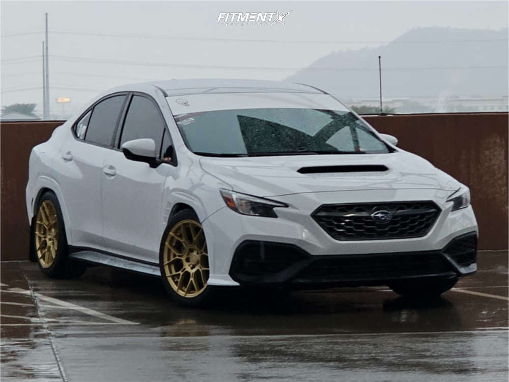 2022 Subaru WRX Base with 18x9.5 VR Forged D09 and Yokohama 255x40 on ...