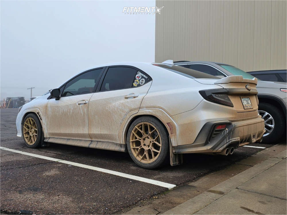 2022 Subaru WRX Base with 18x9.5 VR Forged D09 and Yokohama 255x40 on ...