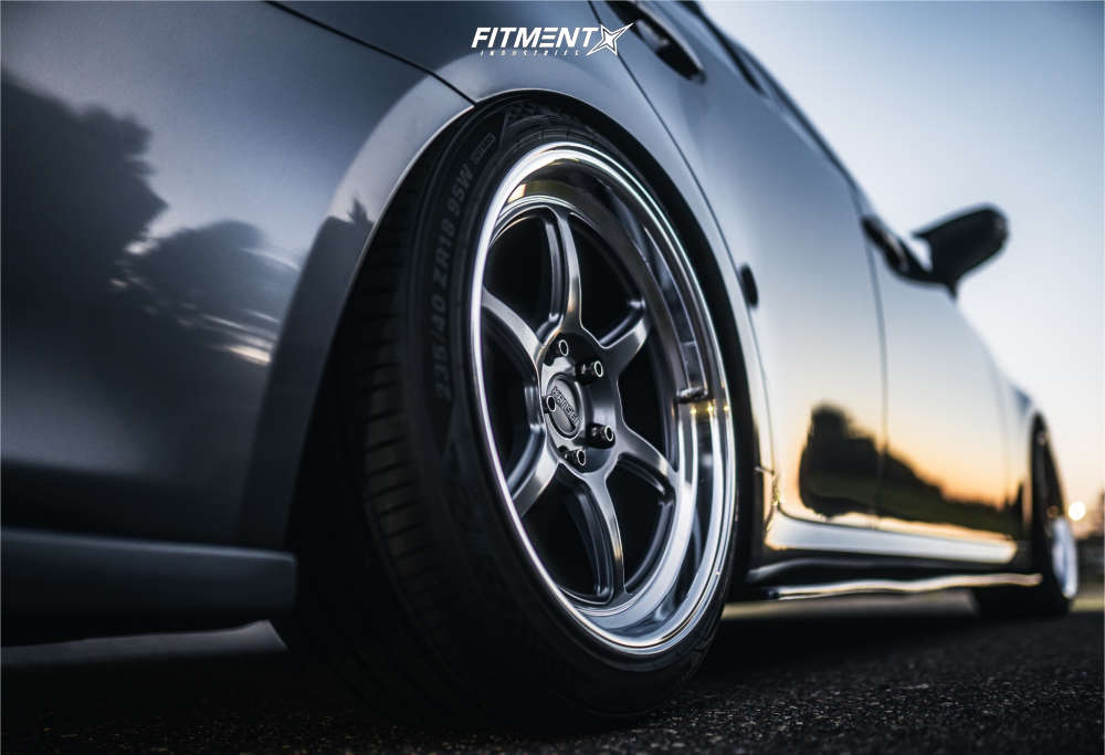 2012 Lexus IS250 Base with 18x9.5 Kansei Roku and Kumho 235x40 on ...