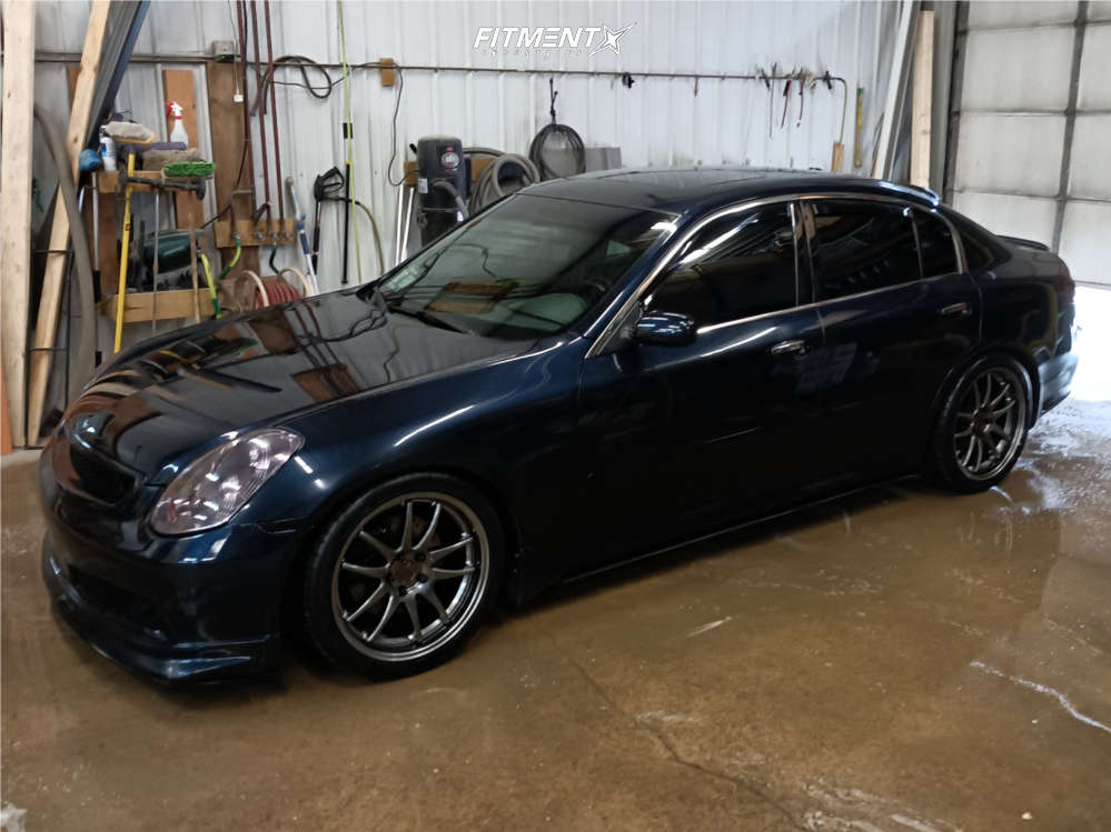 2005 INFINITI G35 X with 19x8.5 Aodhan Ds02 and Michelin 255x35 on ...