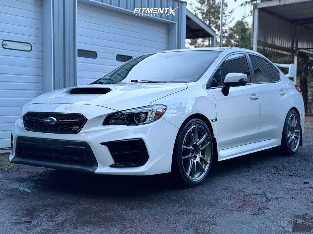 2020 Subaru WRX STI Limited with 19x8.5 Konig Heliogram and Lexani 245x35 on Stock Suspension ...