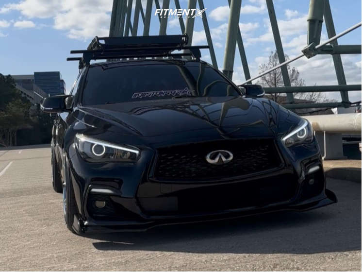 2018 INFINITI Q50 Luxe with 20x10.5 Ferrada Cm2 and Lionhart 255x35 on ...