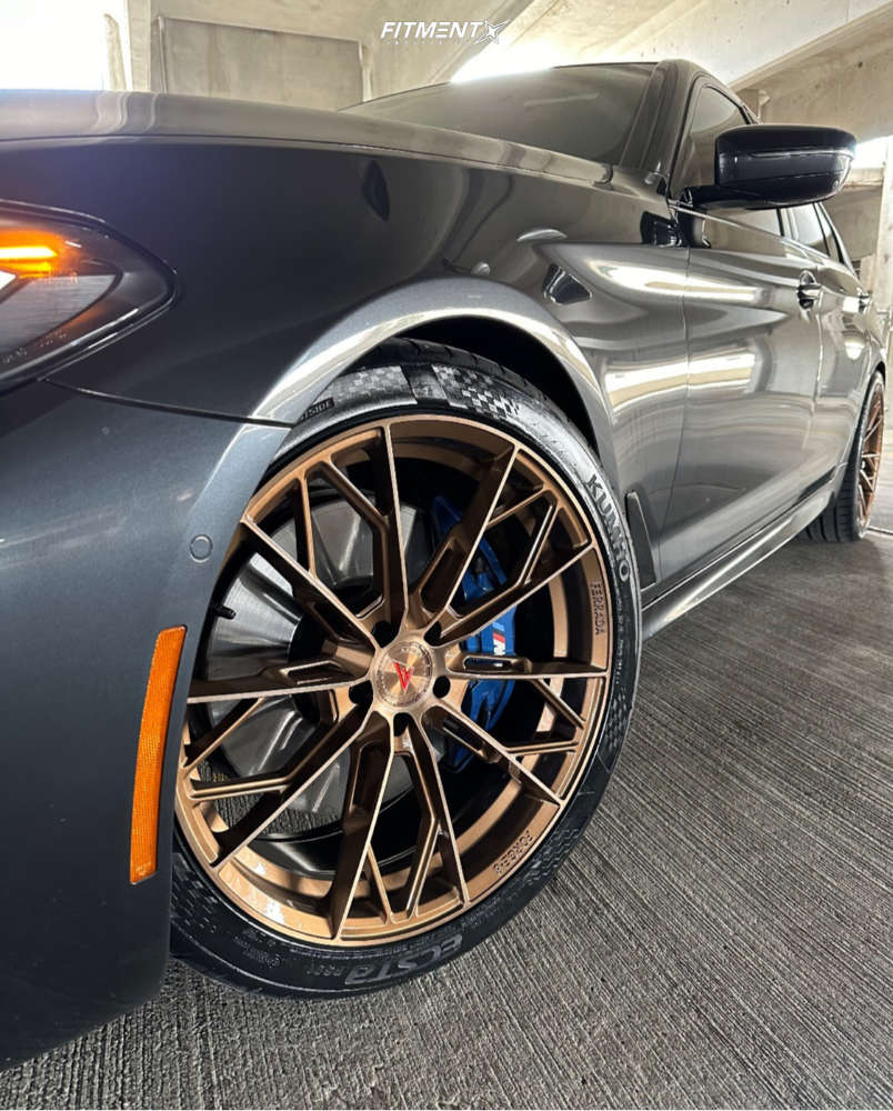 2021 BMW M550i XDrive Base with 20x9 Ferrada F8-fr11 and Kumho 265x35 ...