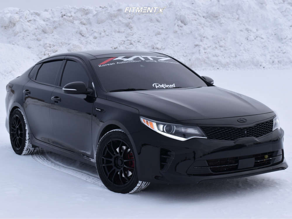 2016 Kia Optima SXL with 18x8 AVID1 Av20 and Goodyear 235x45 on Stock ...