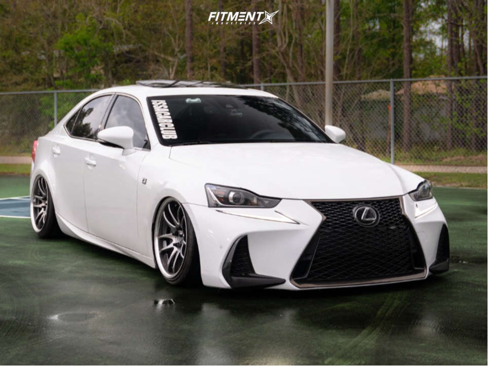 2019 Lexus IS300 F Sport with 18x9.5 Work Emotion Cr 2p and Kumho ...