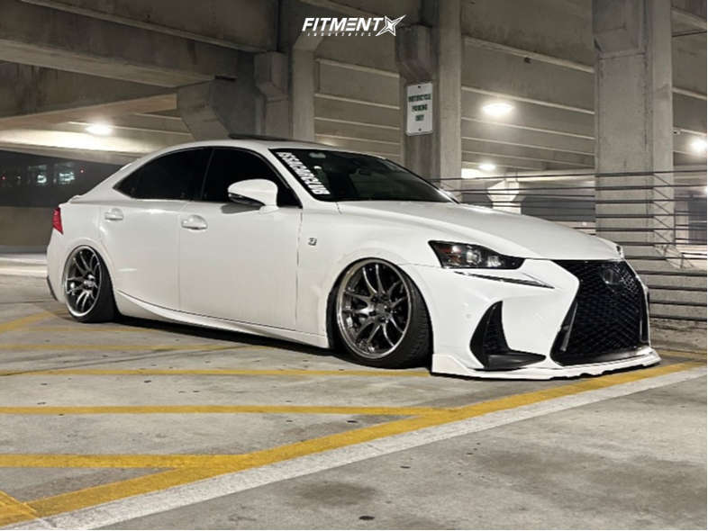 2019 Lexus IS300 F Sport with 18x9.5 Work Emotion Cr 2p and Kumho ...