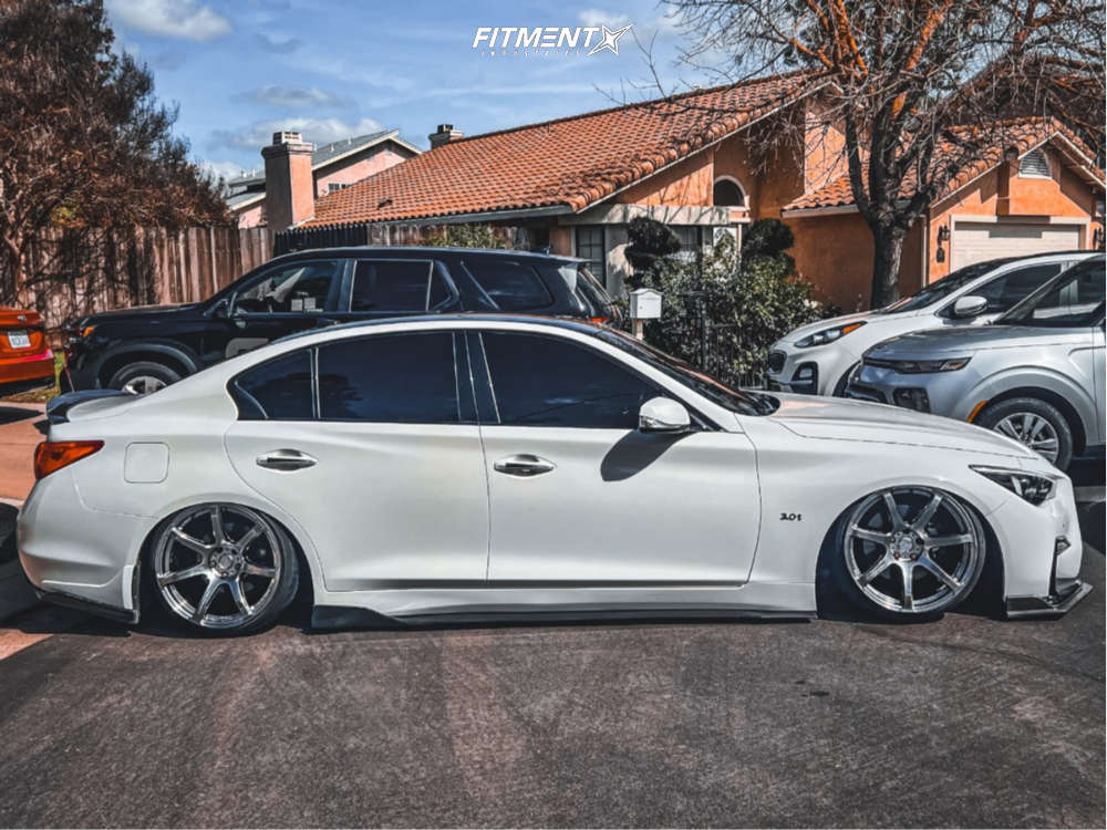 2017 INFINITI Q50 Premium with 19x10.5 Work Emotion T7r and Continental ...