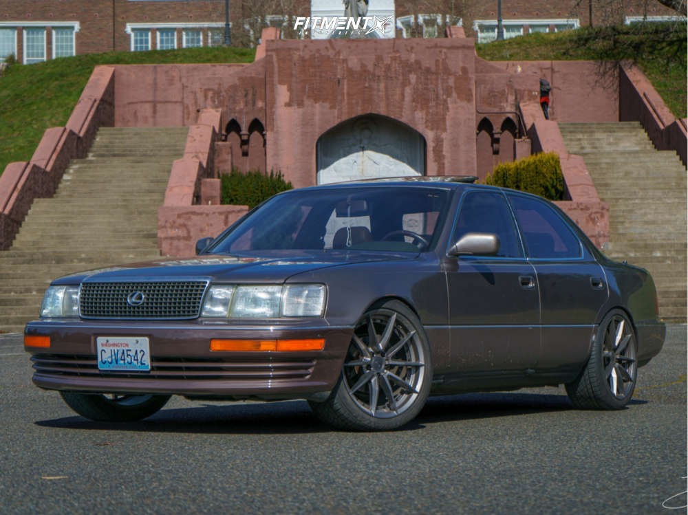 1991 Lexus LS400 Base with 19x9.5 Niche Sector and Continental 255x40 ...