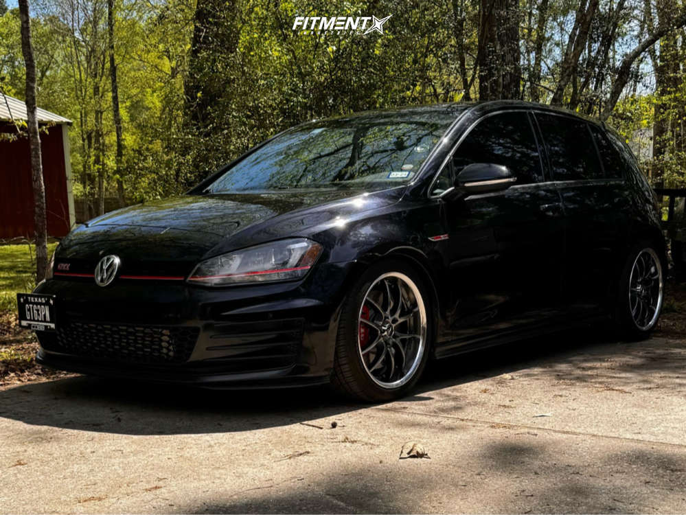 2017 Volkswagen GTI Sport with 18x8.5 Work Vs-ss and Continental 235x40 ...