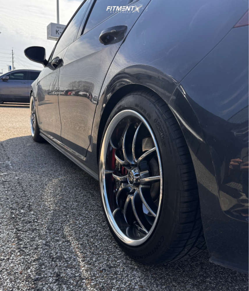 2017 Volkswagen GTI Sport with 18x8.5 Work Vs-ss and Continental 235x40 ...