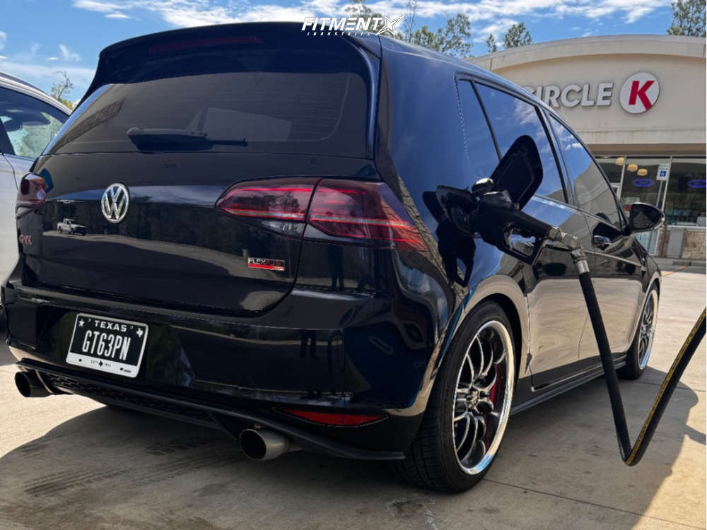 2017 Volkswagen GTI Sport with 18x8.5 Work Vs-ss and Continental 235x40 ...