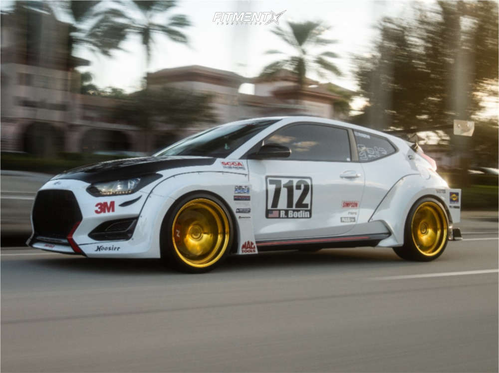2022 Hyundai Veloster N Base with 19x9.5 Aodhan Ds02 and Bridgestone ...