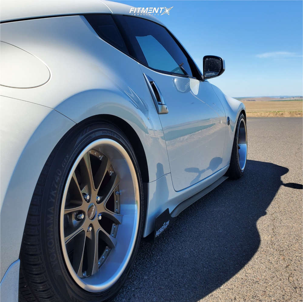 2013 Nissan 370Z Touring with 18x9.5 ARC Ar5 and Lexani 245x45 on Lowering Springs | 2943948 ...