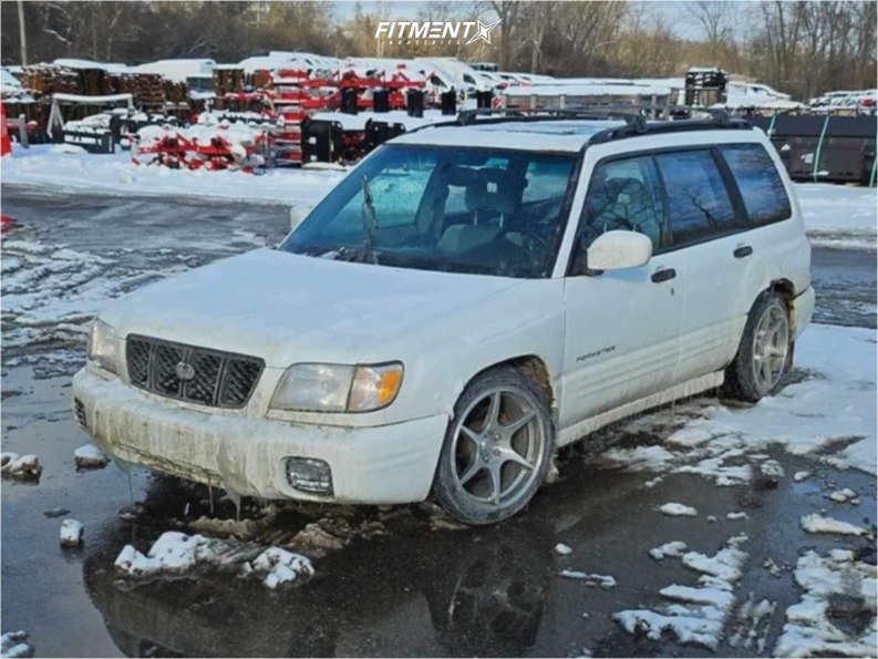 2002 Subaru Forester S with 18x9.5 Anovia Titan and Vercelli 225x45 on ...