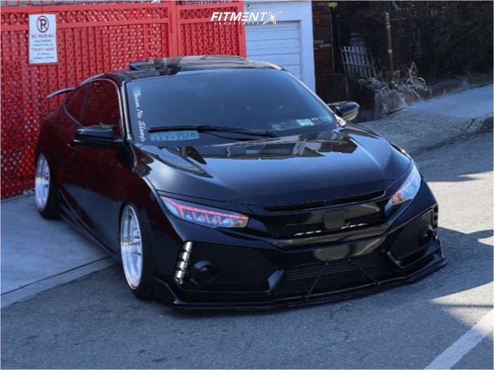 2018 Honda Civic Si with 18x9.5 MST Mt07 and Vercelli 225x40 on Air ...