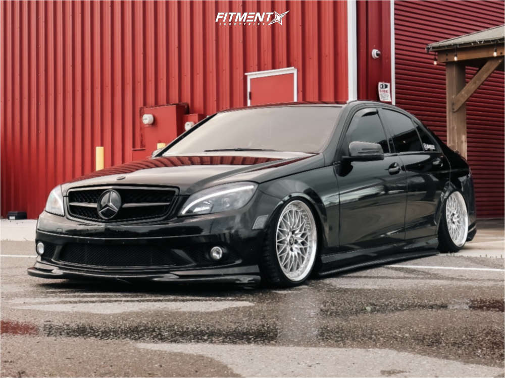 2008 Mercedes-Benz C300 Sport with 18x8.5 Work Vs-xv and Michelin ...