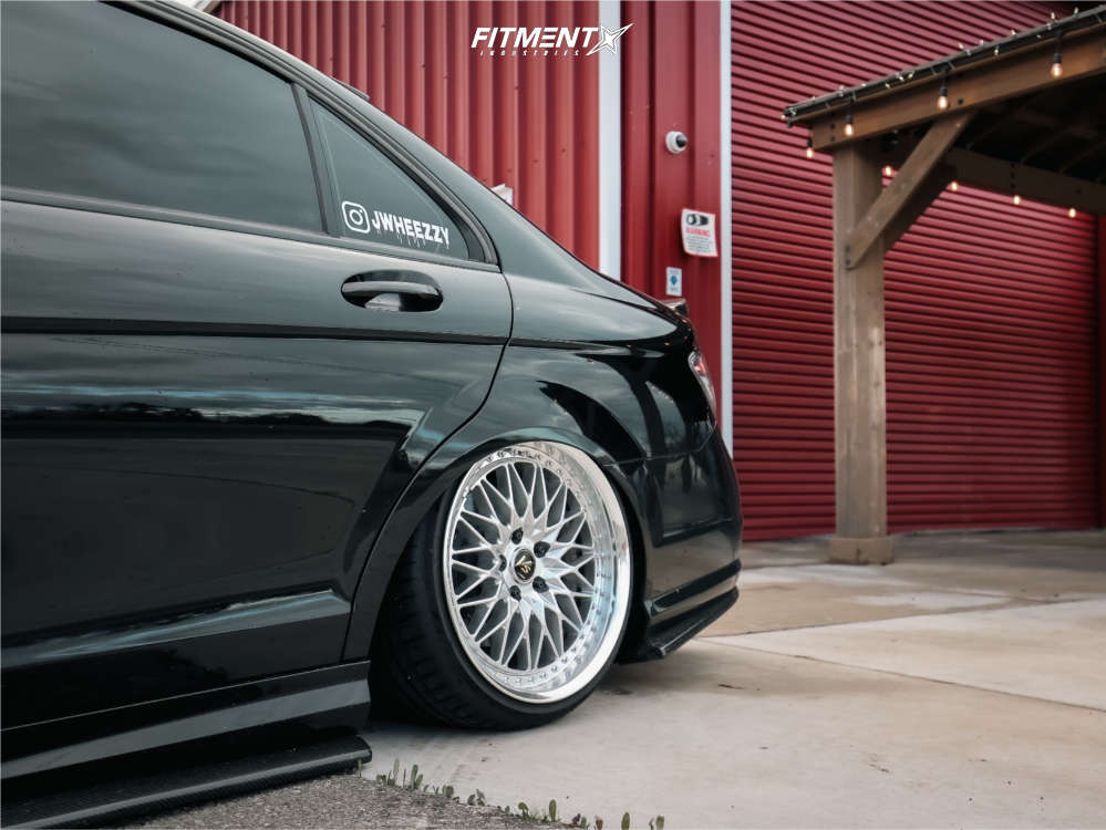 2008 Mercedes-Benz C300 Sport with 18x8.5 Work Vs-xv and Michelin ...