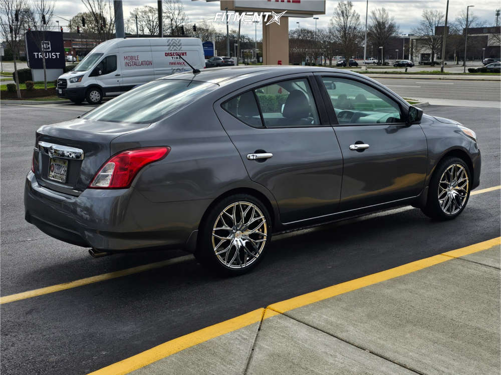 2019 Nissan Versa S with 18x8 Cavallo Clv-37 and Vercelli 225x40 on ...