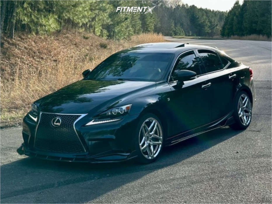 2016 Lexus IS300 F Sport with 18x8.5 Heritage Ebisu Monoc and Ironman 235x40 on Stock Suspension ...