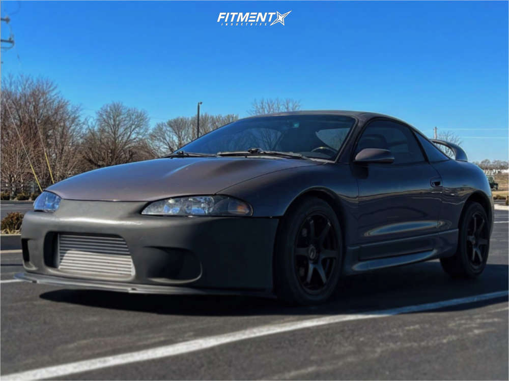 1998 Mitsubishi Eclipse GSX with 17x8 Enkei T6s and Yokohama 225x45 on ...