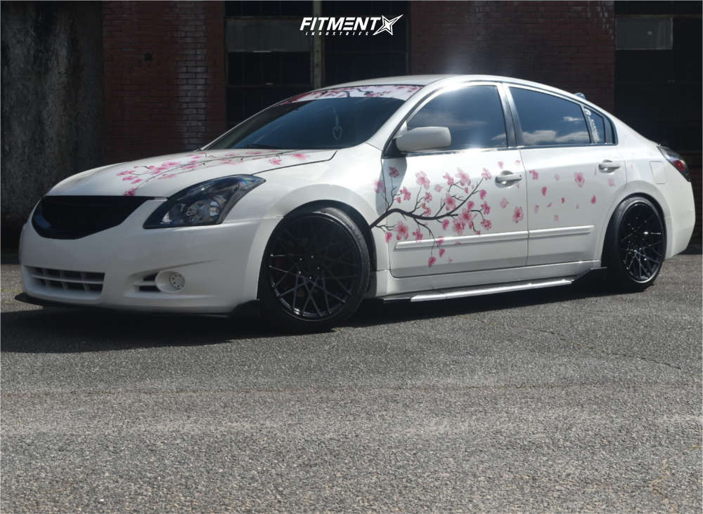 2012 Nissan Altima Base with 18x9.5 Rotiform Blq and Lancaster 245x45 ...