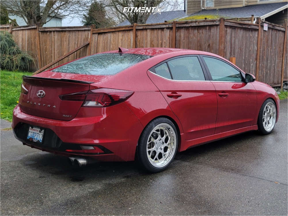 2020 Hyundai Elantra Sport with 18x8.5 Aodhan Ds01 and Vercelli 225x45 ...