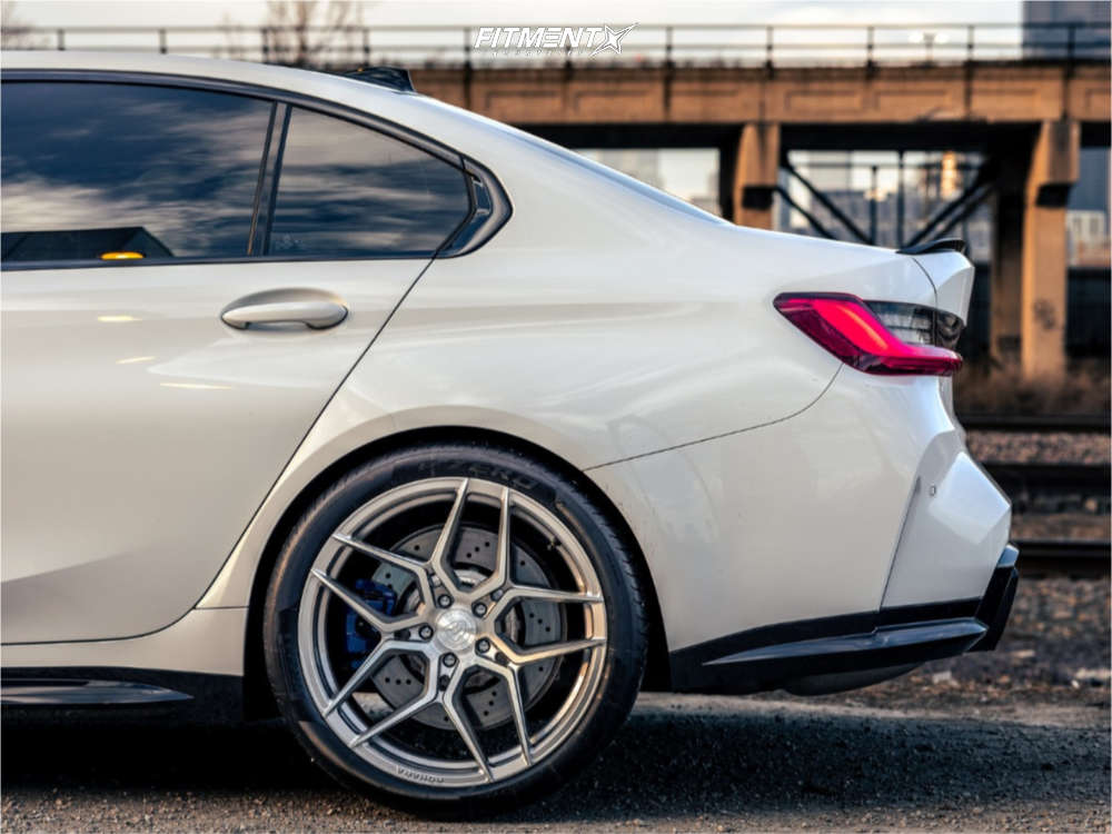 2024 BMW M3 Competition with 20x10 Rohana Rfx11 and Pirelli 275x30 on ...