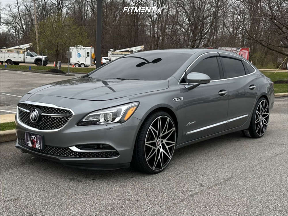 2019 Buick LaCrosse Avenir with 22x8.5 Ravetti M5 and Lexani 245x30 on Stock Suspension 2959387 Fitment Industries