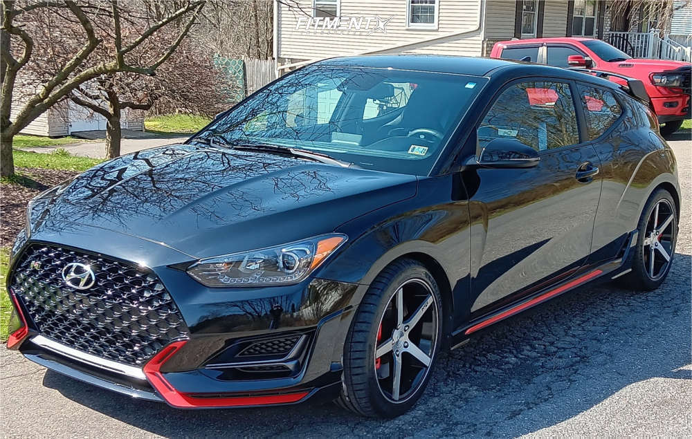 2022 Hyundai Veloster N Base with 18x8 Niche Milan and Michelin 235x40 ...