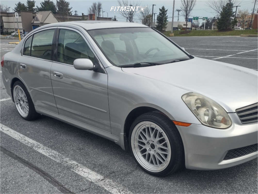 2005 INFINITI G35 X with 19x8.5 Vors Vr8 and Vercelli 225x40 on Stock ...