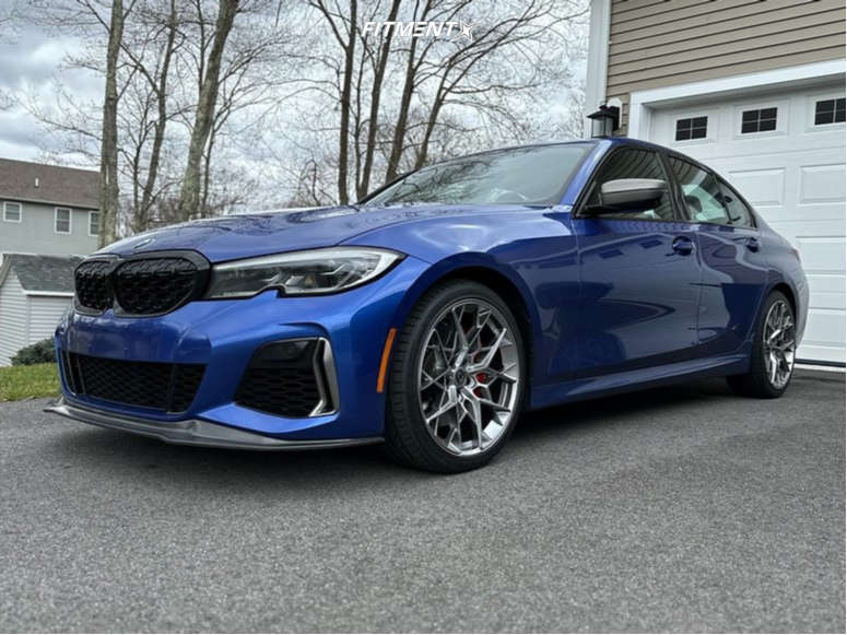 2021 BMW M340i XDrive Base with 19x8.5 HRE FlowForm Ff10 and Hankook 225x40 on Stock Suspension ...