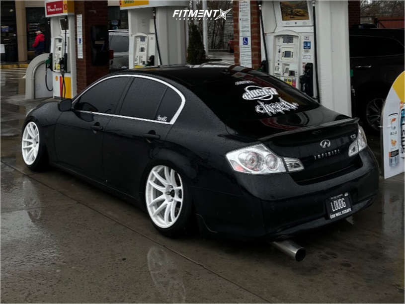 2010 INFINITI G37 Base with 19x10.5 Vors Tr4 and Michelin 245x40 on ...