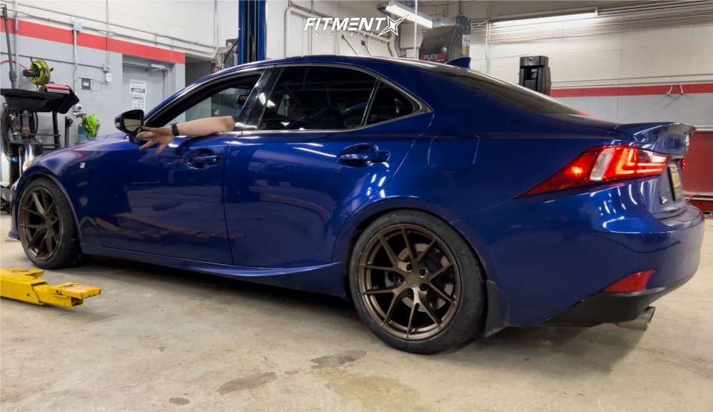 2016 Lexus IS350 F Sport with 18x9.5 Aodhan Aff7 and Continental 245x40 ...