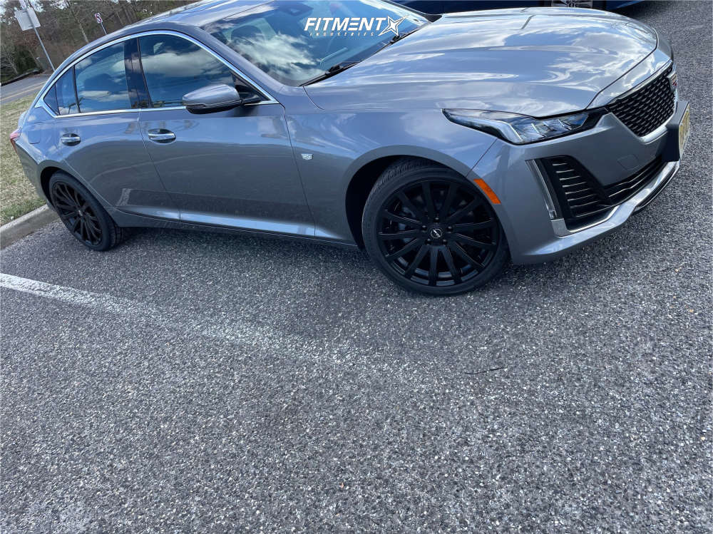 2020 Cadillac CT5 Premium Luxury with 19x8.5 MRR Hr9 and Firestone 245x40 on Stock Suspension ...