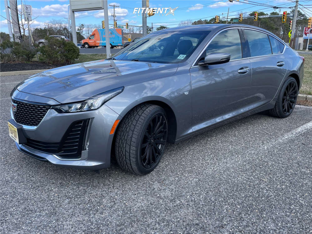 2020 Cadillac CT5 Premium Luxury with 19x8.5 MRR Hr9 and Firestone 245x40 on Stock Suspension ...