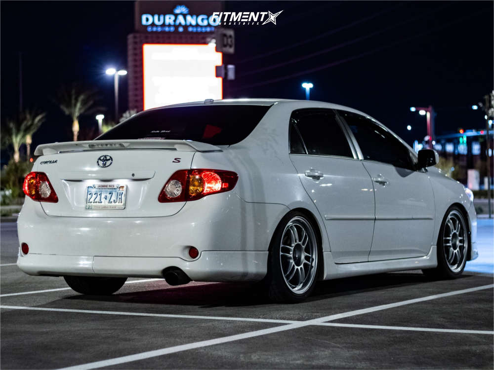2010 Toyota Corolla S with 18x8 Enkei Rpf1 and Falken 225x40 on ...