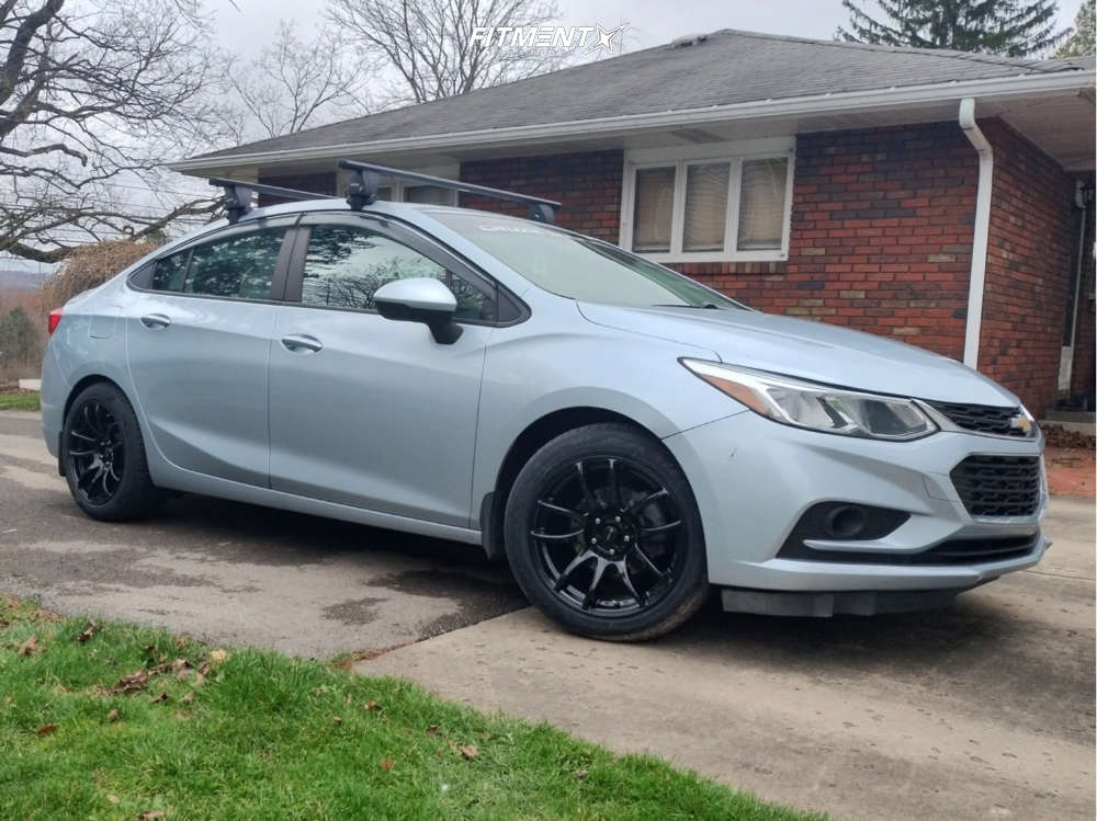 2017 Chevrolet Cruze LS with 17x9 Vors Tr4 and Lexani 225x50 on Stock ...