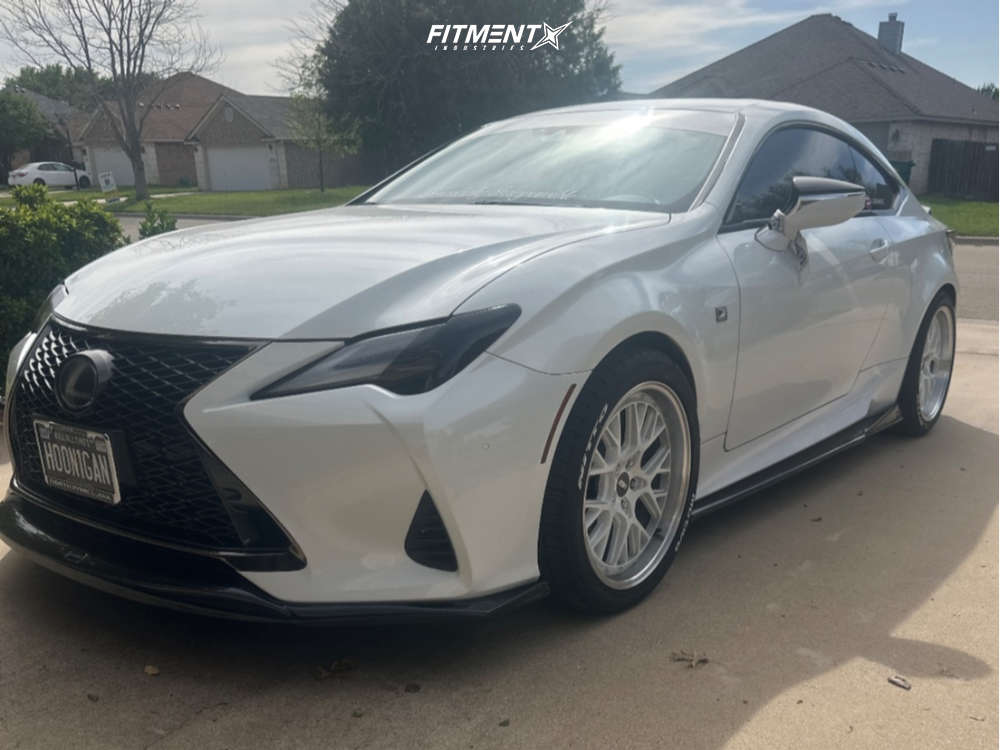 2019 Lexus RC350 F Sport with 19x8.5 ESR Cs11 and Nitto 245x40 on Stock ...