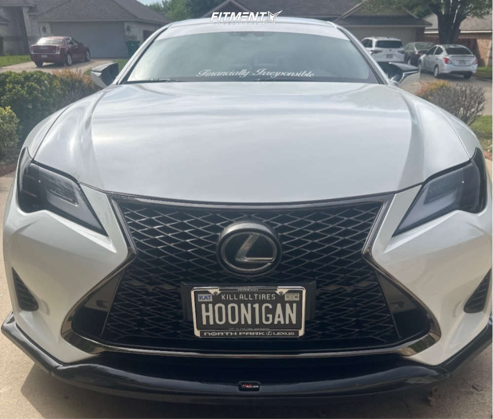 2019 Lexus RC350 F Sport with 19x8.5 ESR Cs11 and Nitto 245x40 on Stock ...