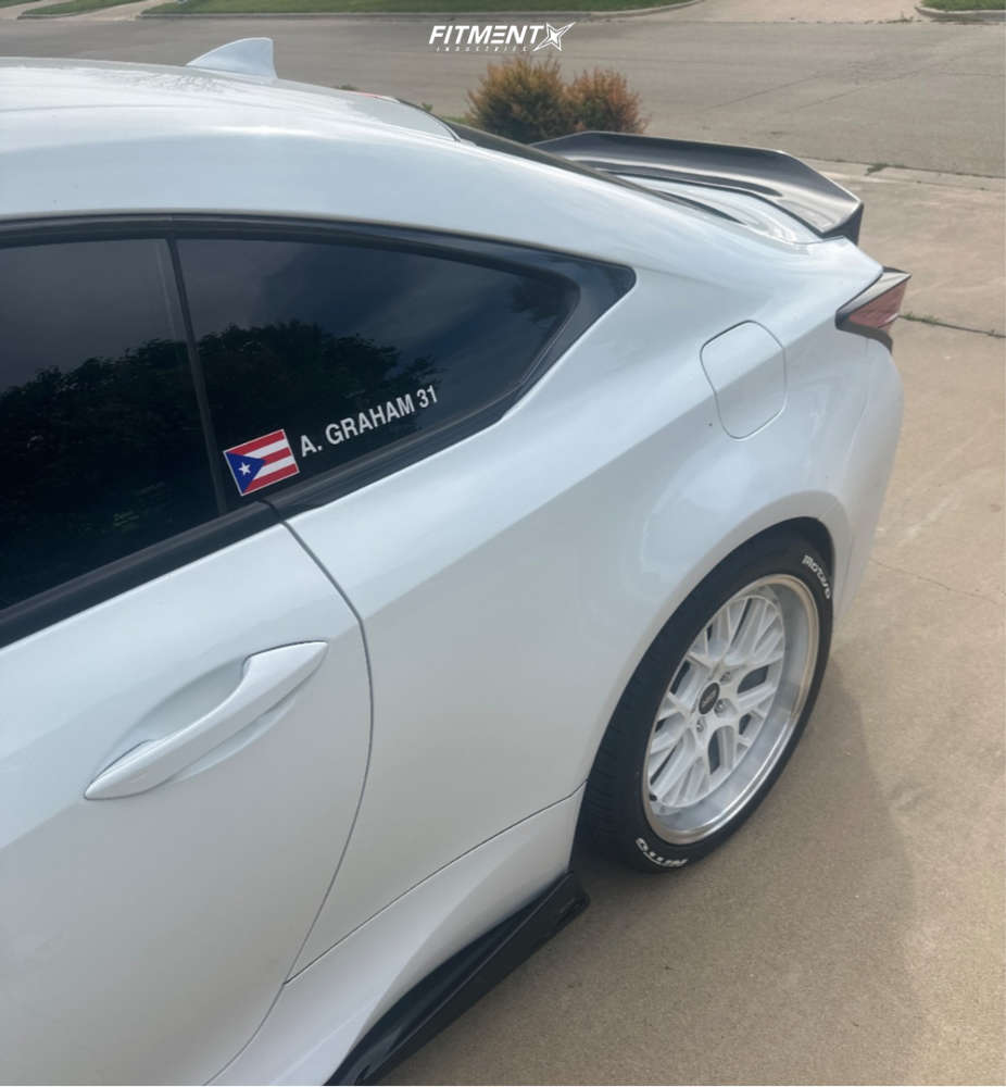 2019 Lexus RC350 F Sport with 19x8.5 ESR Cs11 and Nitto 245x40 on Stock ...