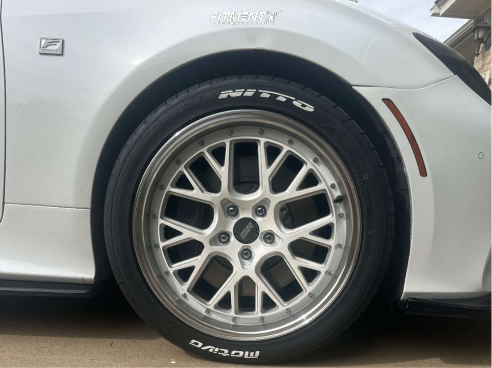 2019 Lexus RC350 F Sport with 19x8.5 ESR Cs11 and Nitto 245x40 on Stock ...