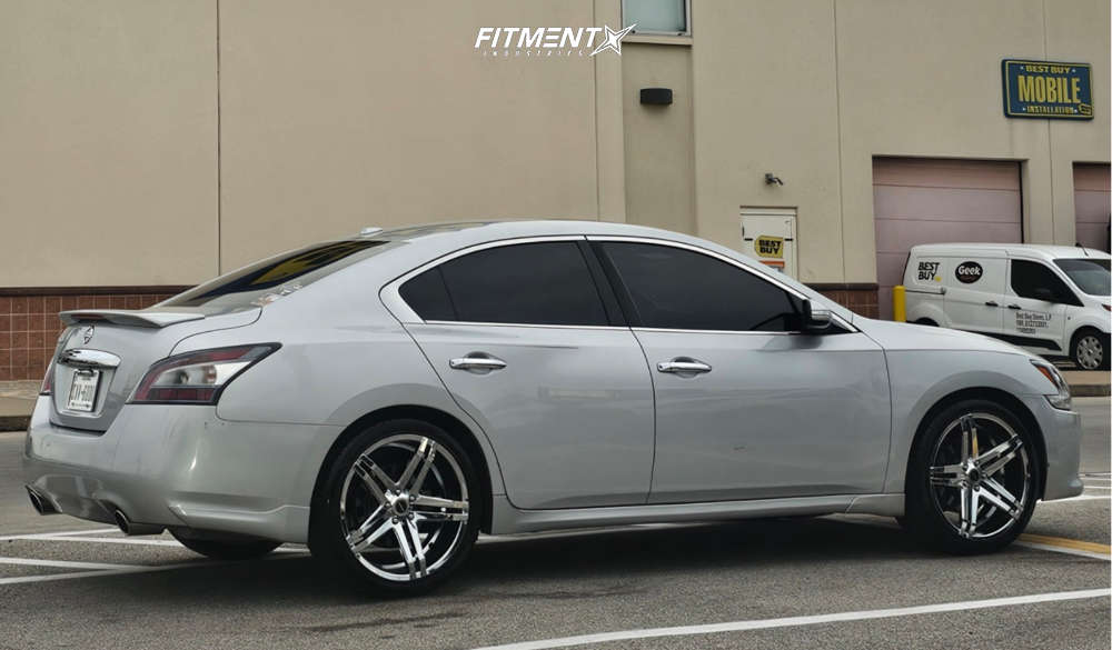 2012 Nissan Maxima SV with 20x8.5 Strada Domani and Fullrun 245x40 on ...